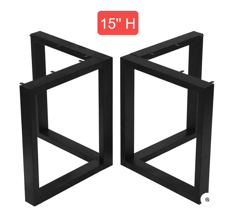 Custom Black Walnut Dark Black Resin Table(Dining + Coffee) for Kristi